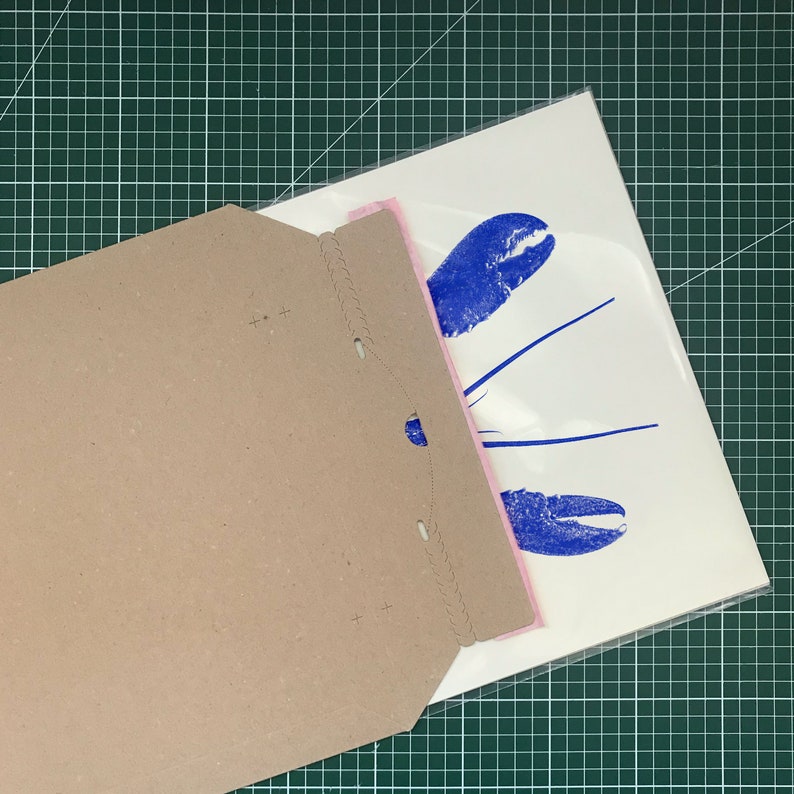 Breton LOBSTER Poster, Blue KLEIN Color, 12x16 Inch, Dot Drawing ...