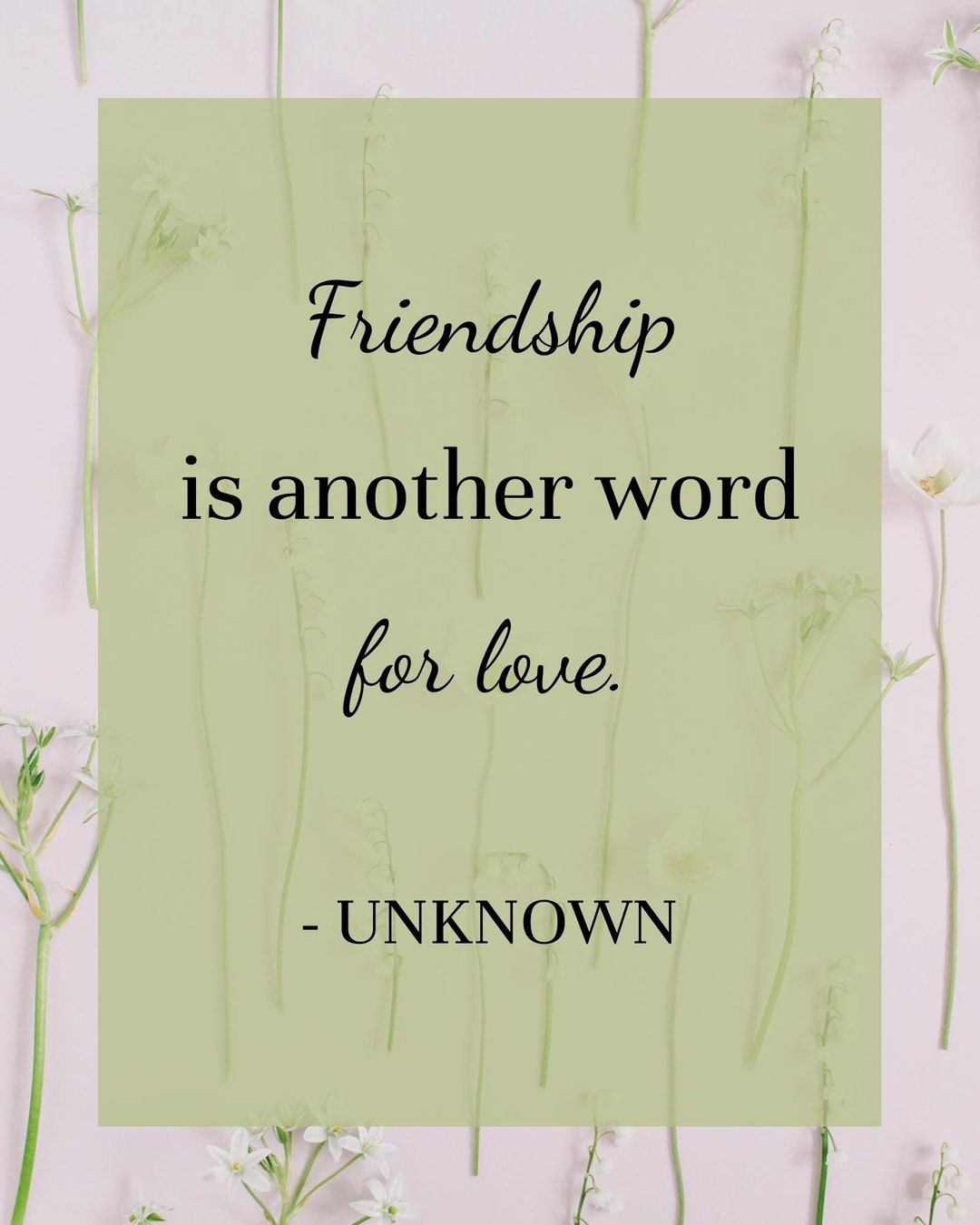 Friendship Quote, Printable Sign, Postcard for a Friend, Gift for a ...
