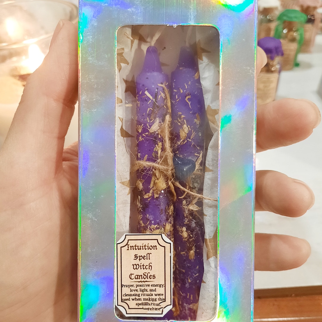 Intuition Spell Candle - 2 Dressed Chime Candles, Intuition Spell ...