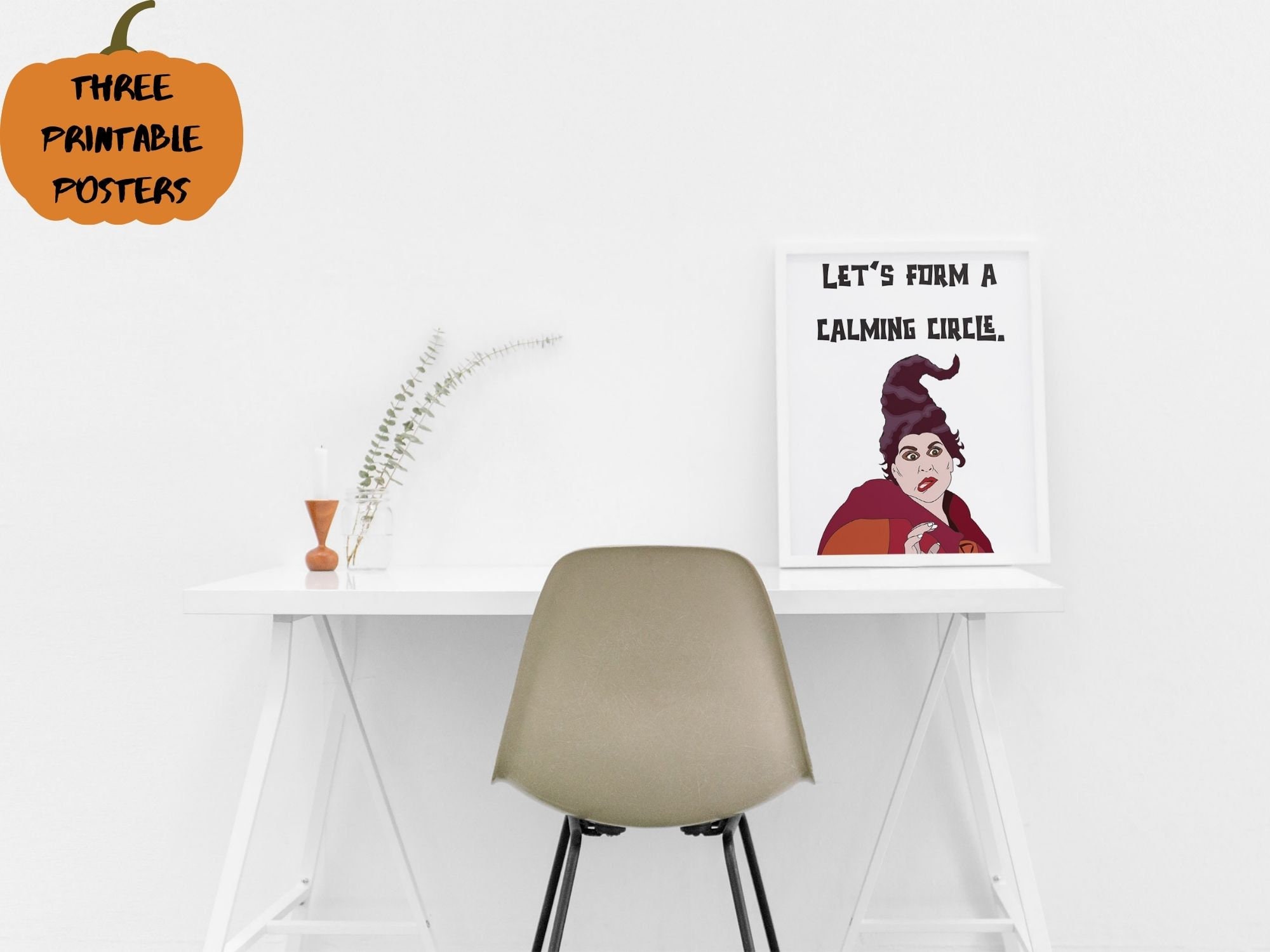 Printable Sanderson Sisters Halloween Wall Art Inspired by Hocus Pocus ...