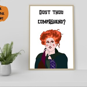 Printable Sanderson Sisters Halloween Wall Art Inspired by Hocus Pocus ...