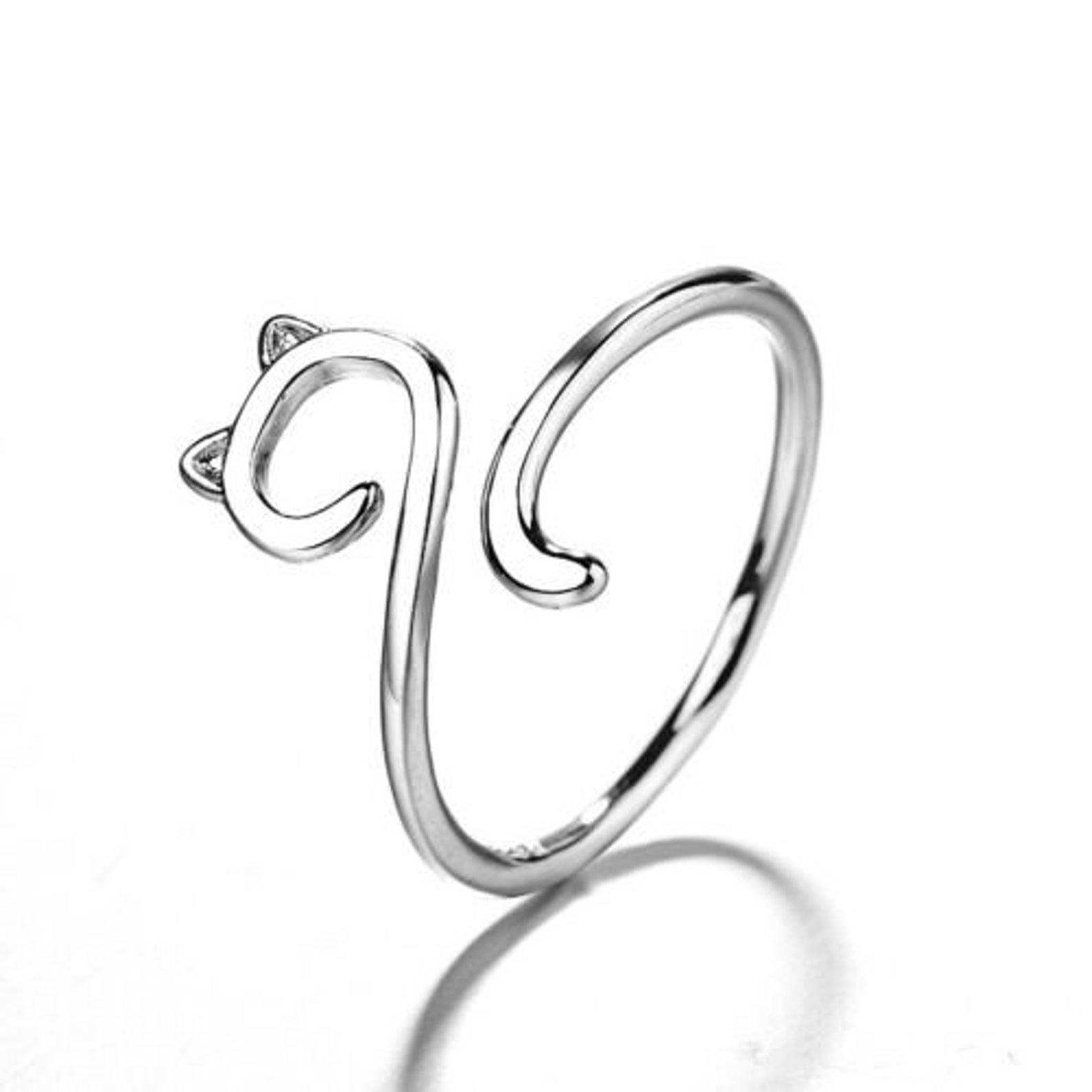 Best Seller 925 Sterling Silver Plt Cute Cat Kitty Adjustable - Etsy UK