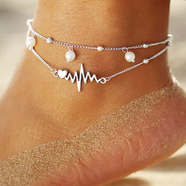 Bead Ankle Bracelet - Etsy
