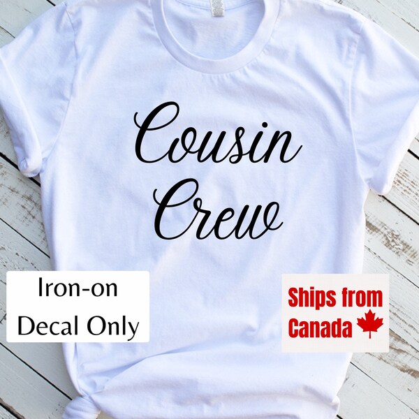 Cousin Crew Iron on Transfer - Etsy