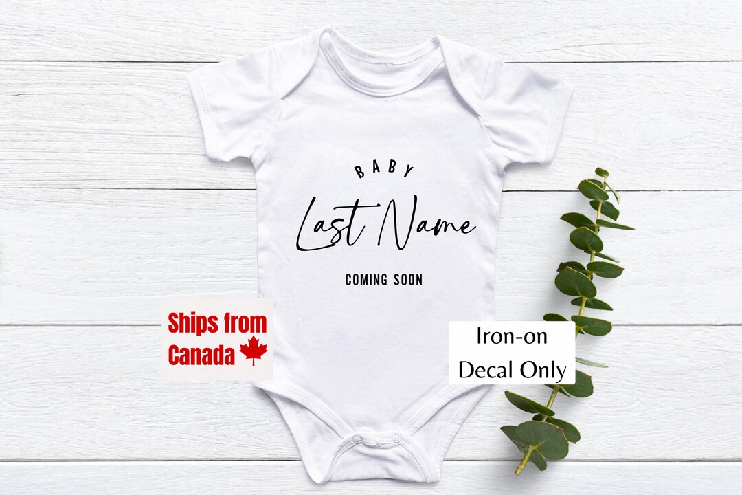 Pregnancy Announcement Decal, Baby Onesie Decal, Baby Shower Gift ...