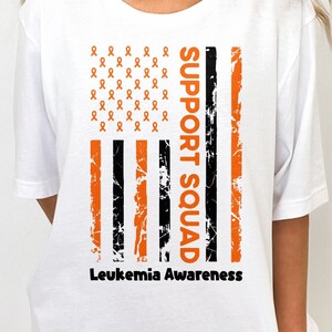 Leukemia Awareness Svg Png, Flag Support Squad Svg, Leukemia Cancer ...