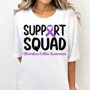 Ulcerative Colitis Awareness Svg Png, Support Squad Png, Svg, Purple ...