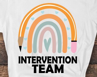 Intervention Team Leopard Rainbow SVG PNG, School Elementary ...