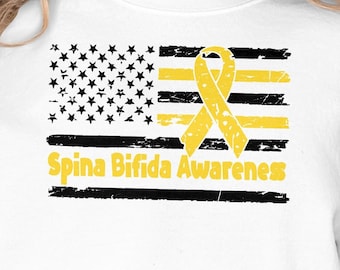 Spina Bifida Awareness Svg Png, Gnome One Fights Alone Svg, Yellow ...
