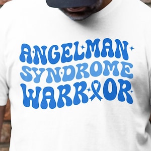 Angelman Syndrome Awareness Svg Png, Retro Angelman Syndrome Warrior Svg, Blue Ribbon Svg Cricut ...