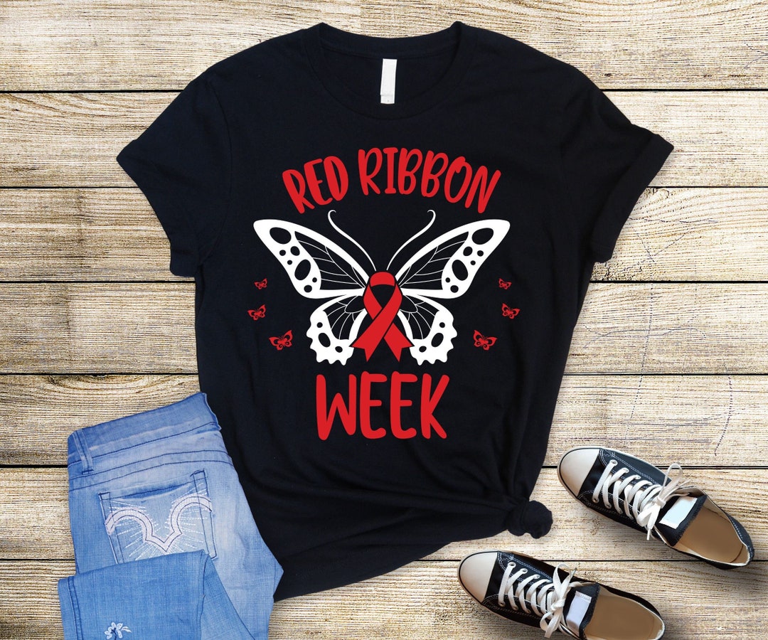 Red Ribbon Week Svg Png, Red Ribbon Week Svg, Drug Free Svg, Red Ribbon ...
