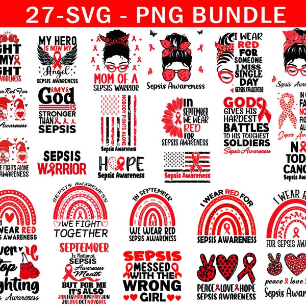 Sepsis Awareness Svg - Etsy