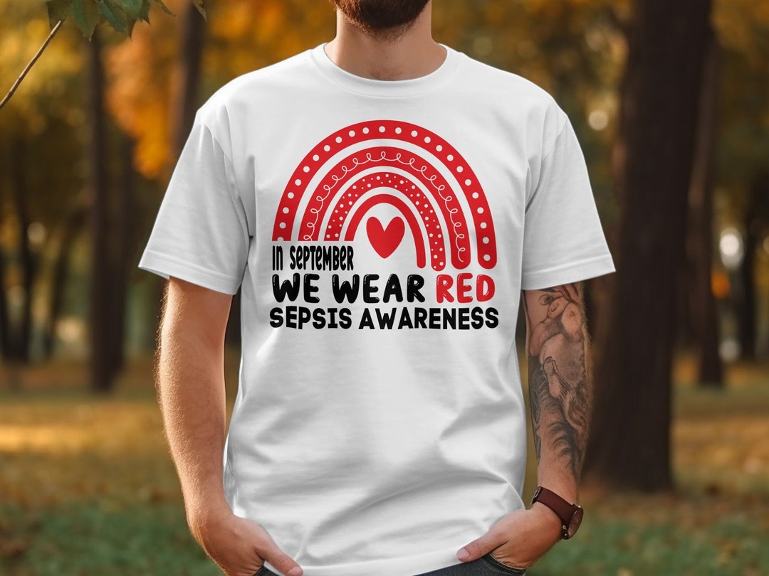 Sepsis Awareness Svg Png, in September We Wear Red Svg, Bloodstream ...