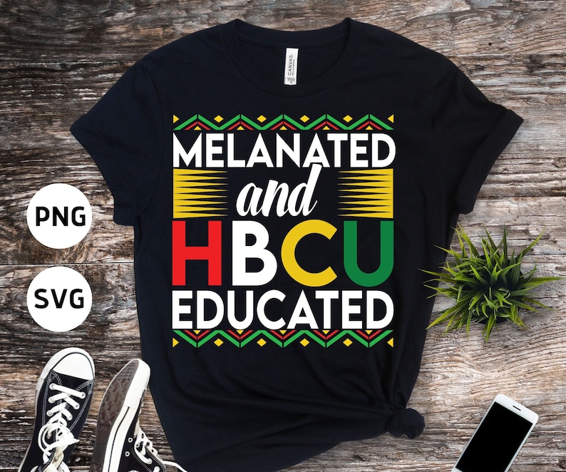 Melanated and HBCU Educated Svg Png, Afro African American Gifts, Black ...