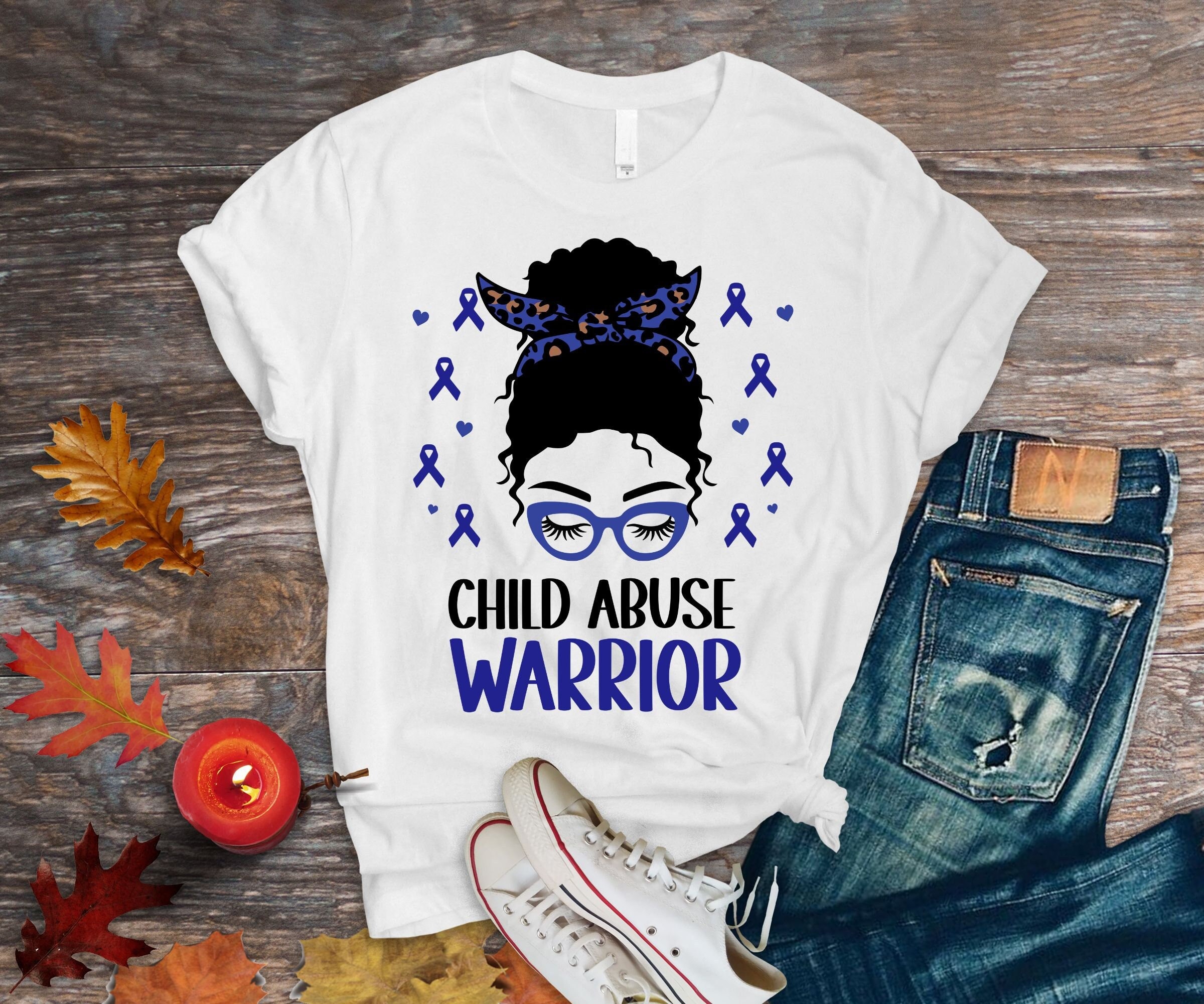 Child Abuse Awareness Svg Png, Child Abuse Warrior Svg, Blue Ribbon Svg ...