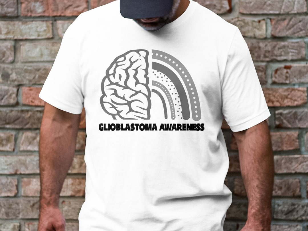 Glioblastoma Awareness Svg Png, Brain Glioblastoma Svg, Gray Ribbon Svg ...