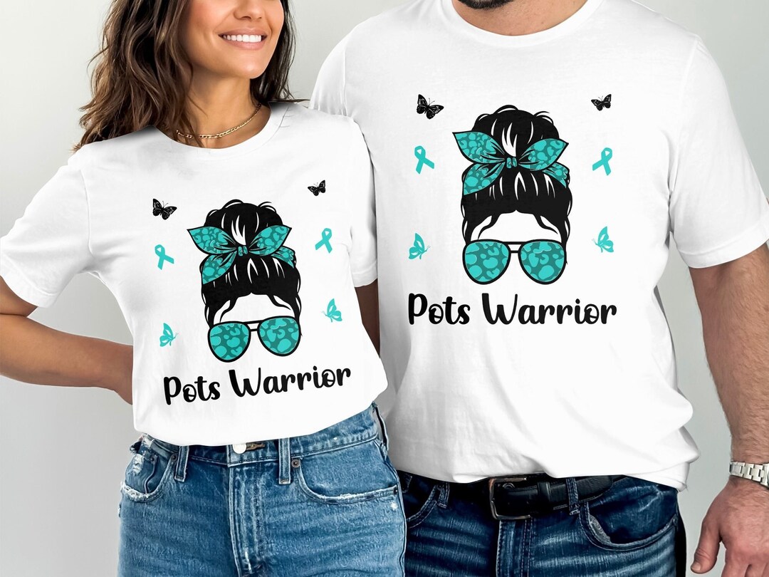 Dysautonomia POTS Awareness Svg Png, Messy Bun POTS Warrior Svg ...