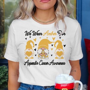 We Wear Amber for Appendix Cancer Svg, Appendix Cancer Awareness Svg ...