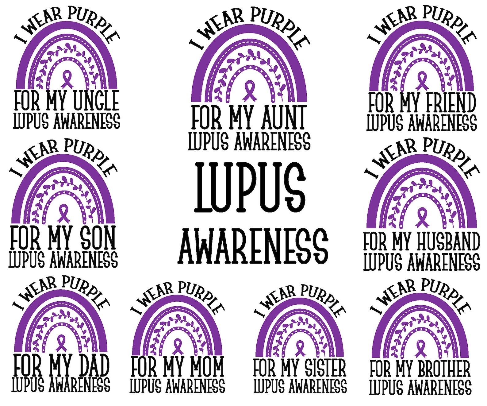 Lupus Awareness Svg Png Bundle, Lupus Svg, Lupus Png Sublimation ...