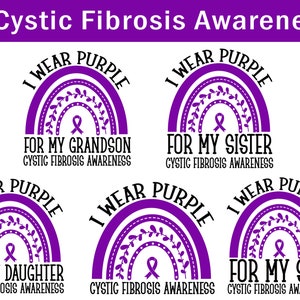 Cystic Fibrosis Awareness Svg Png Bundle, Cricut Sublimation Design, Printable Svg Png, CF ...