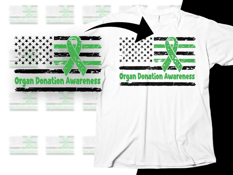 Organ Transplant Awareness Svg Png Organ Donation Flag Svg - Etsy