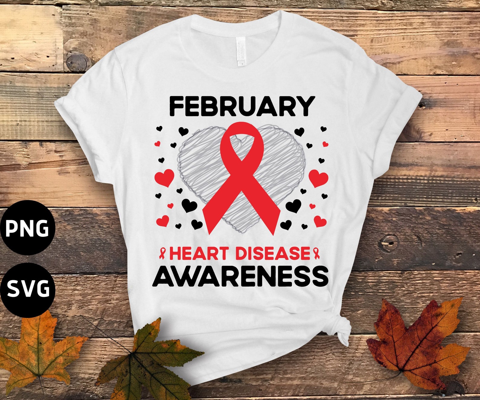 Heart Disease Awareness Svg Png Bundle Heart Health Awareness - Etsy