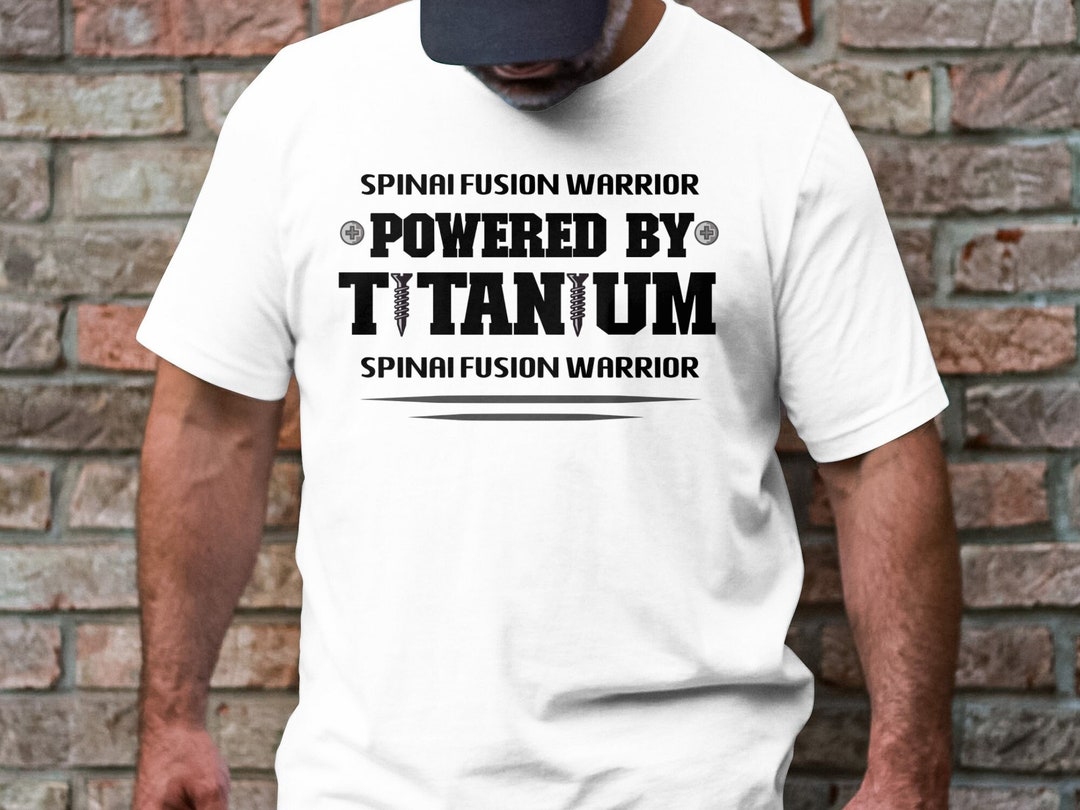 Spinal Fusion Svg Png, Powered by Titanium Svg, Bionic Spine Svg Png ...