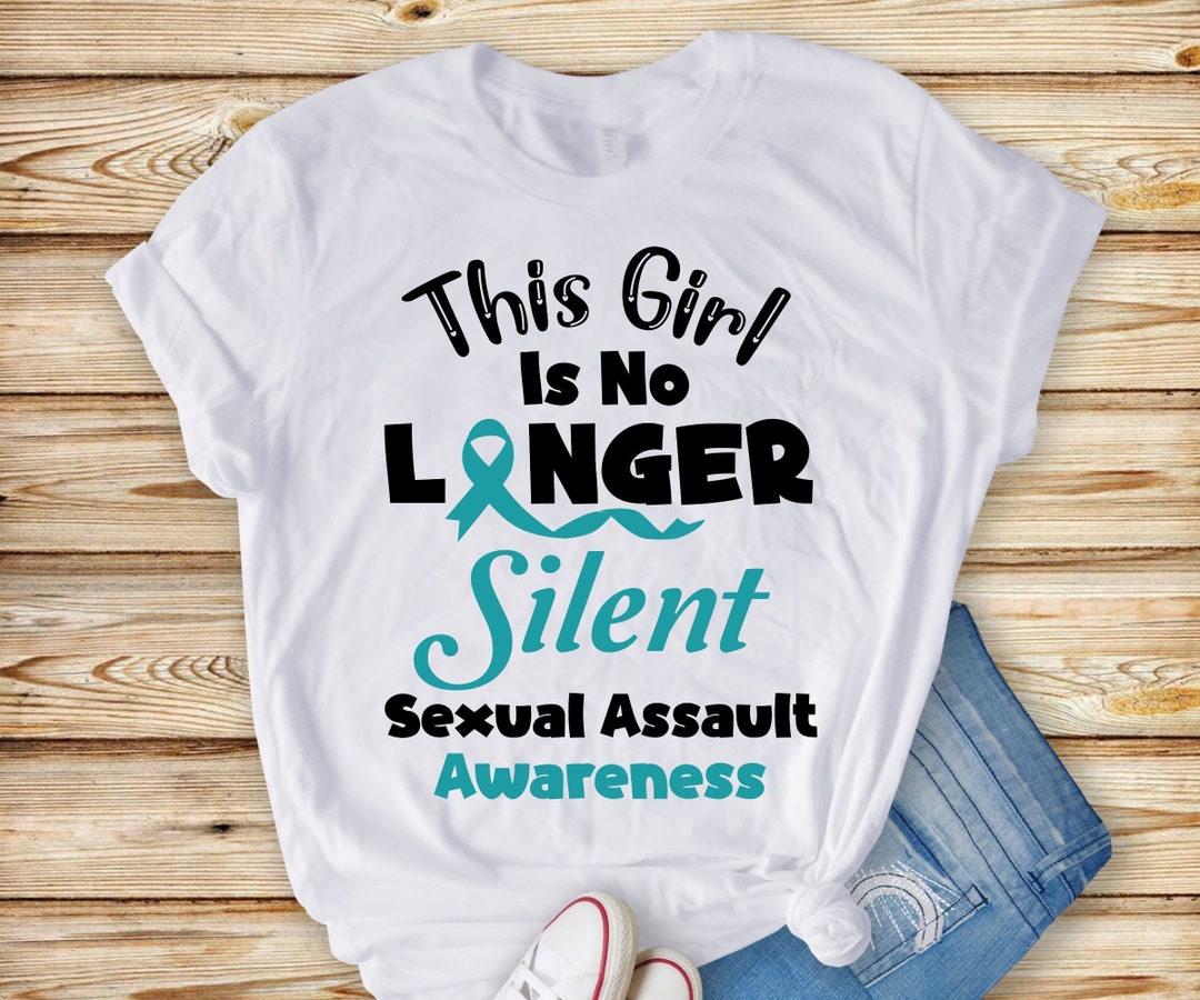 Sexual Assault Awareness Svg Png, This Girl is No Longer Silent Sexual ...