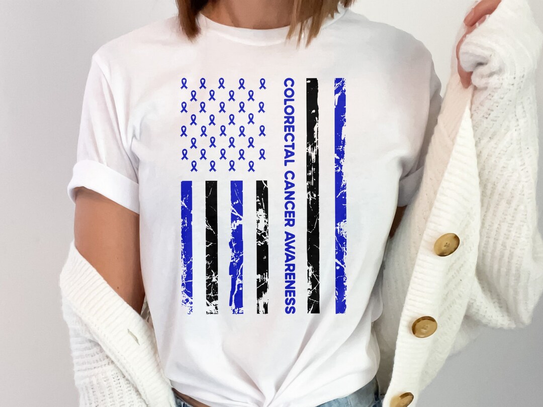 Colorectal Cancer Awareness Flag Svg, Colorectal Cancer Awareness Svg ...