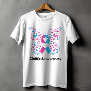 Clubfoot Awareness Svg Png, Butterfly Clubfoot Awareness Svg, Pink and ...