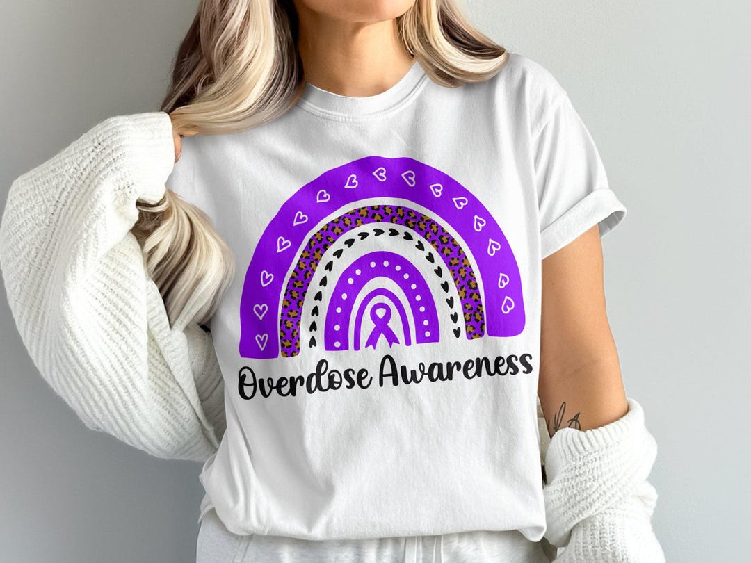 Overdose Awareness Svg Png, Overdose Awareness Rainbow Svg, Png ...