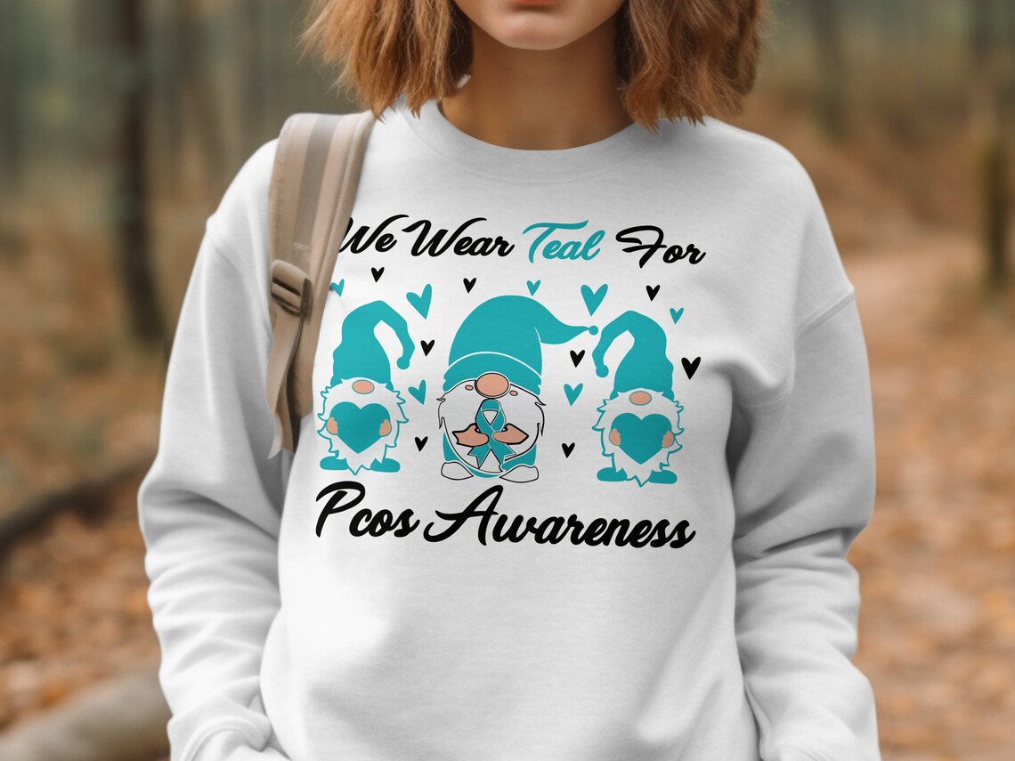 PCOS Awareness Svg Png, We Wear Teal for Svg, Ovary Syndrome Teal ...