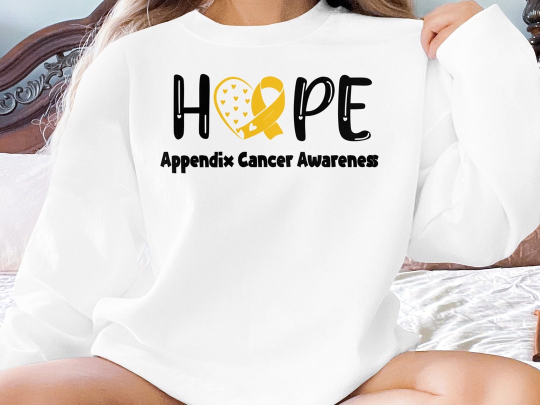 HOPE Svg, Appendix Cancer Awareness Svg Png, Appendix Month Png Amber ...