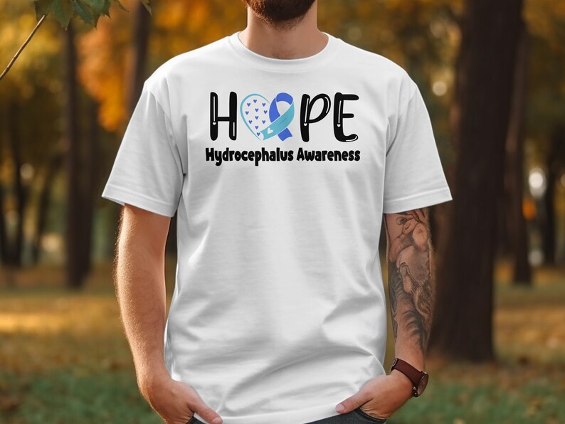Hydrocephalus Awareness Svg Png, Hope Svg, Hydro Light Blue Ribbon ...