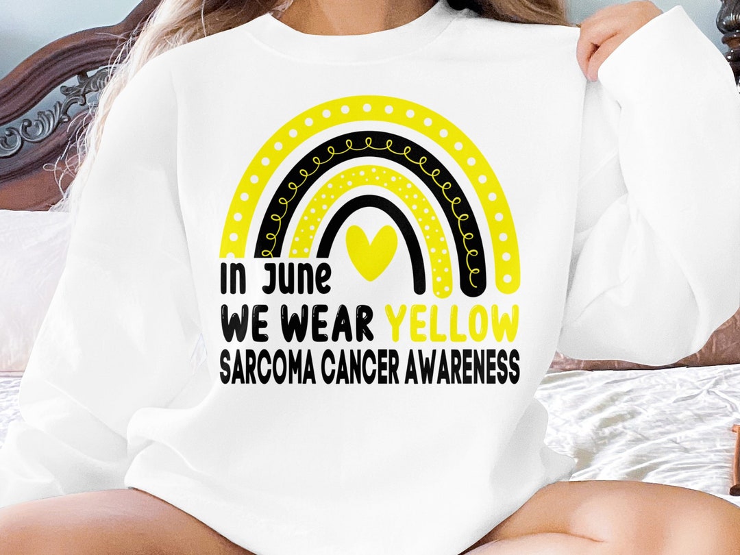 Sarcoma Cancer Awareness Svg Png, in July We Wear Yellow Svg, Yellow ...