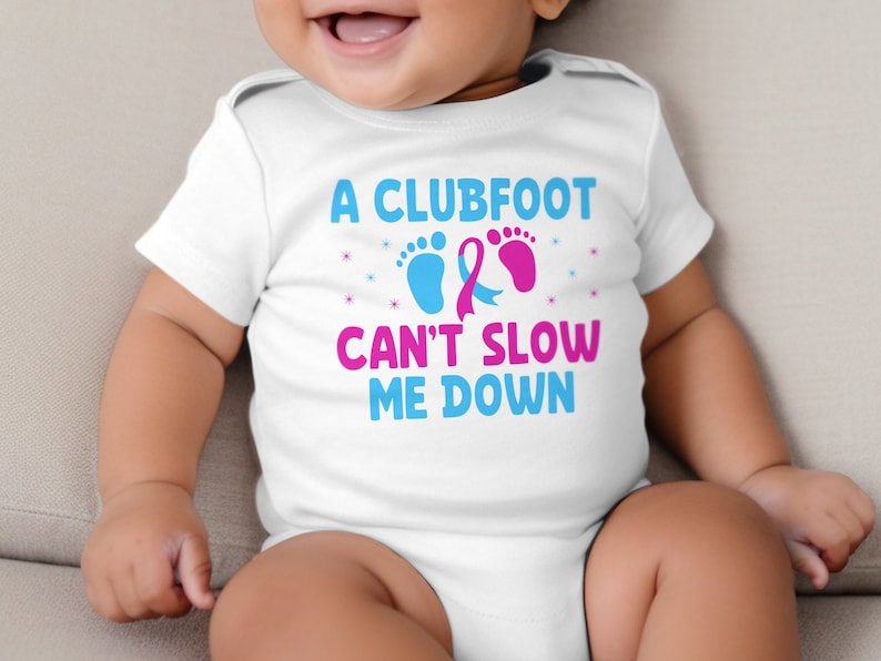 Clubfoot Awareness Svg Png, A Clubfoot Can't Slow Me Down Svg, Pink and ...