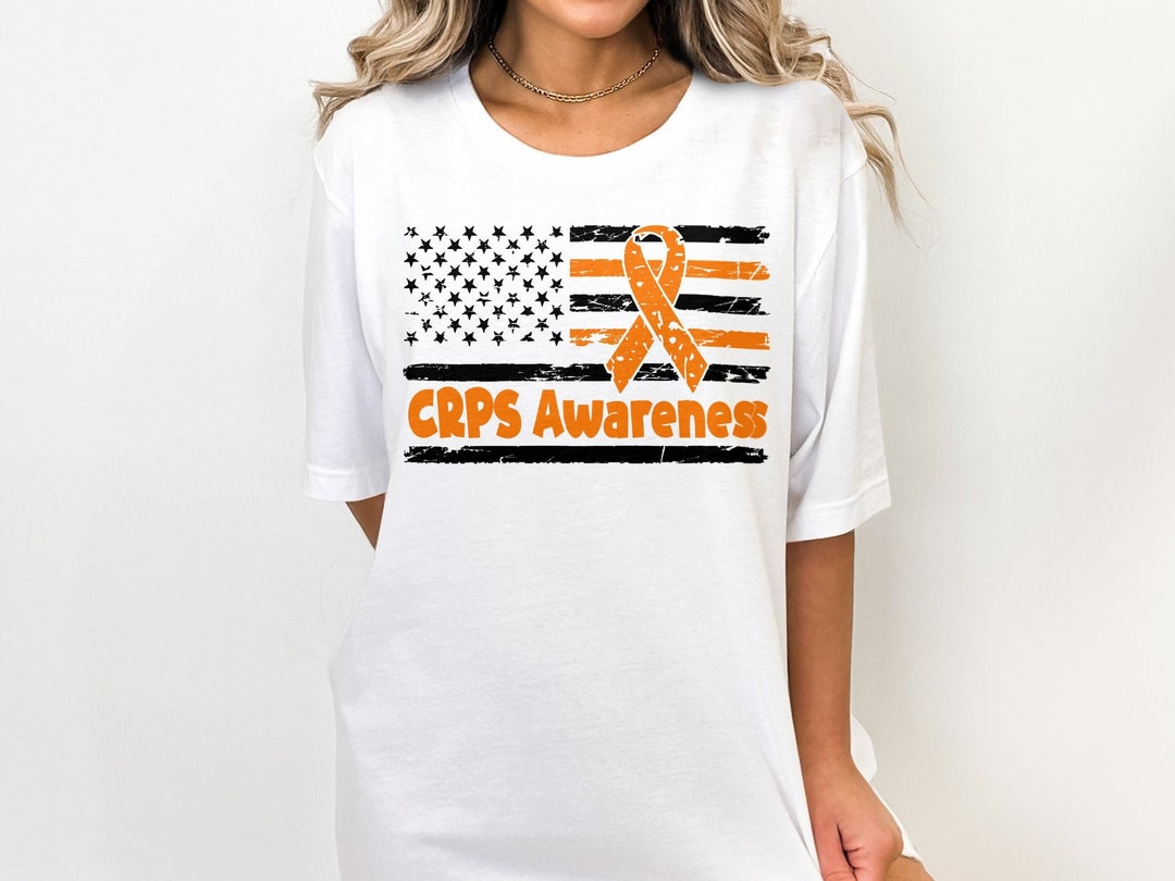 CRPS Awareness Svg Png, Flag CRPS Awareness Svg, Orange Ribbon Svg ...