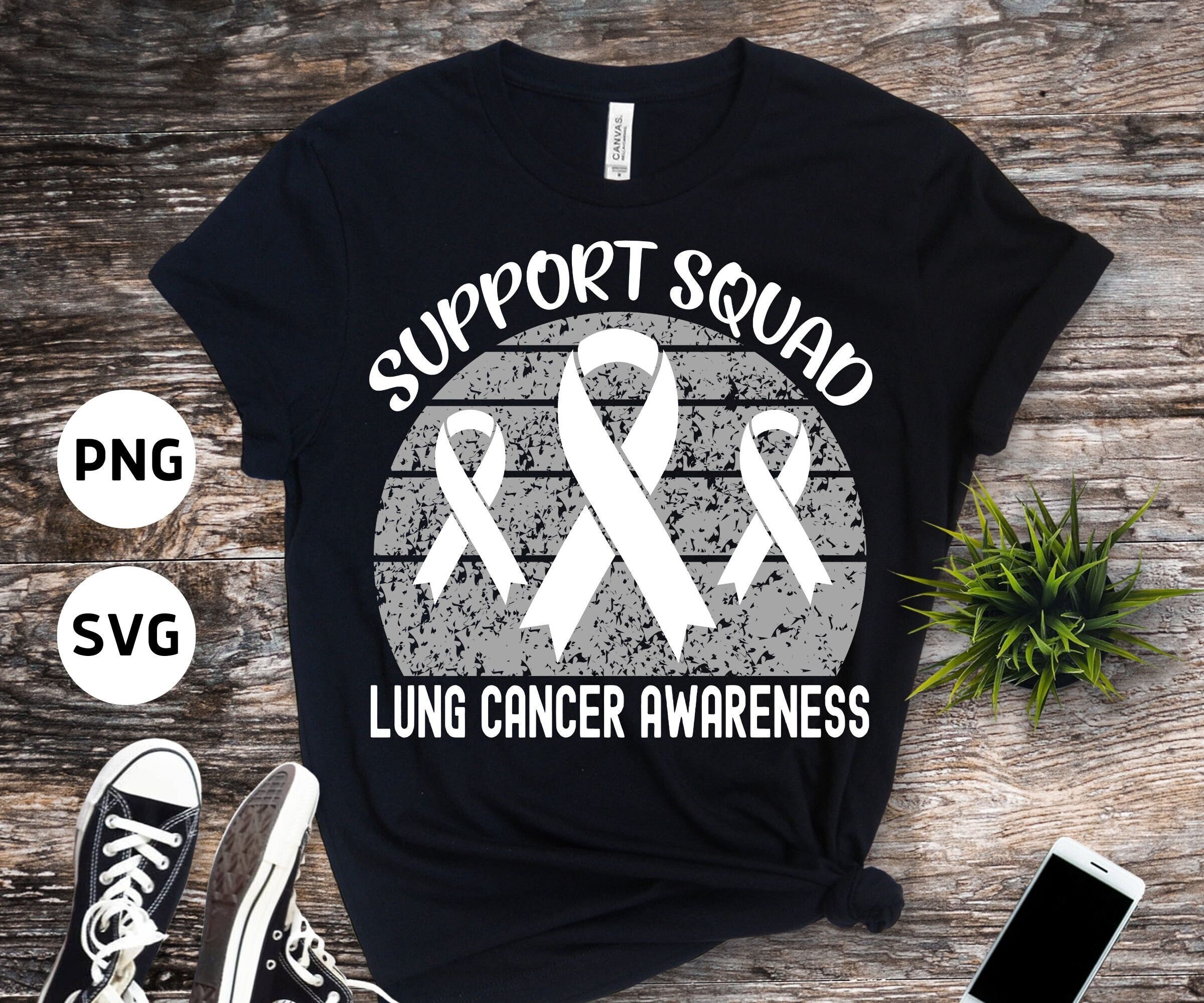 Lung Cancer Awareness , Svg Png Support Squad Lung Cancer Awareness SVG ...