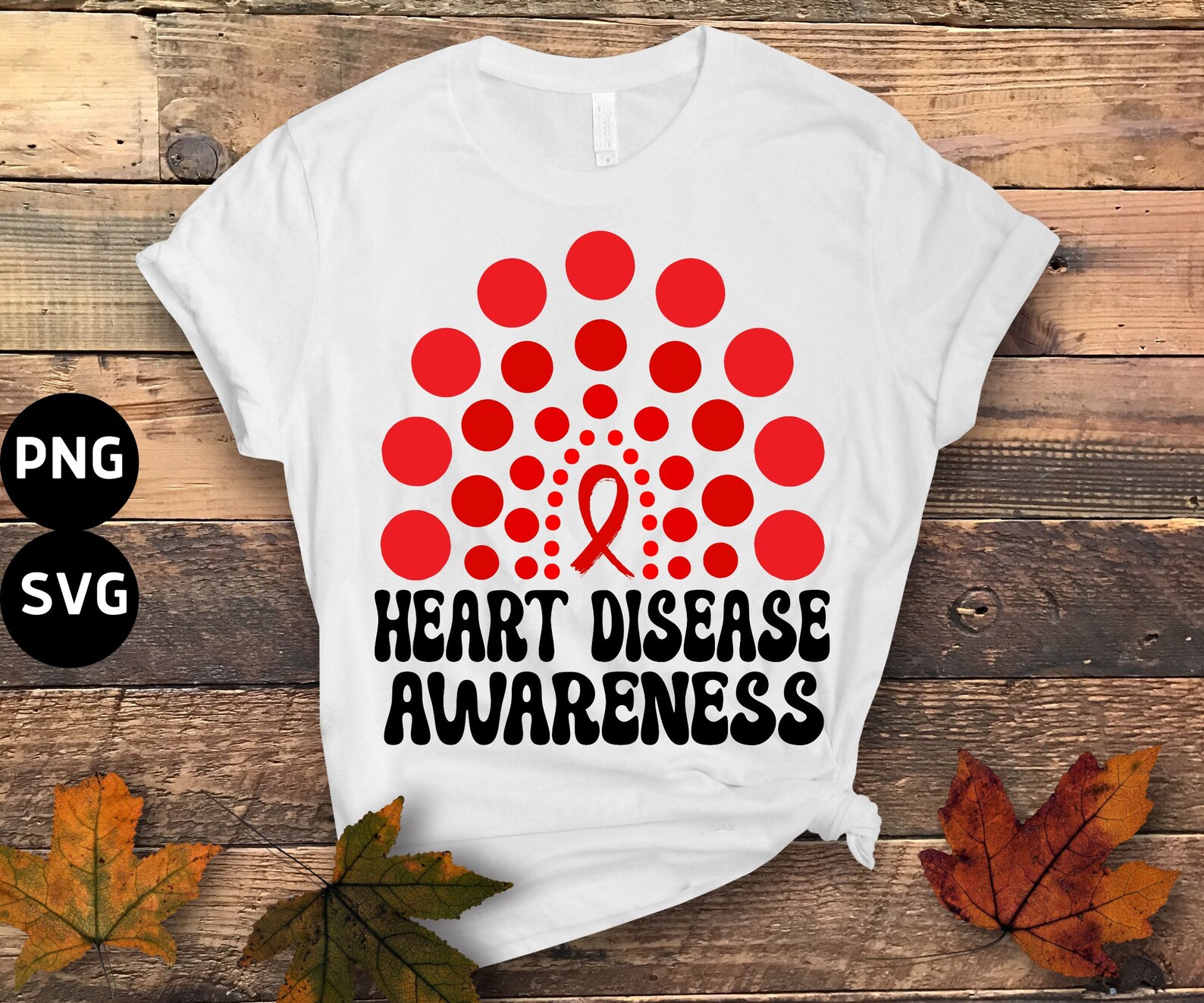 Heart Disease Awareness Svg Png Bundle, Heart Health Awareness Svg ...