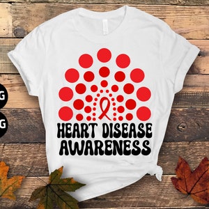 Heart Disease Awareness Svg Png Bundle, Heart Health Awareness Svg ...