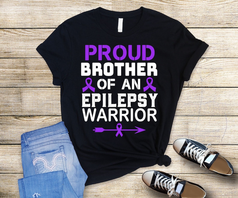 Epilepsy Awareness Svg Png, Proud Brother of an Epilepsy Warrior Svg ...