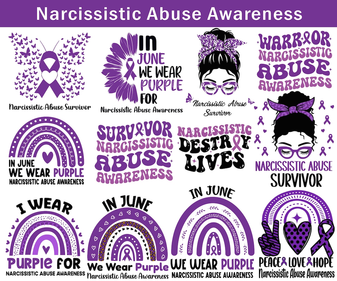 Narcissistic Abuse Awareness Svg Png Bundle, Narcissistic Abuse ...