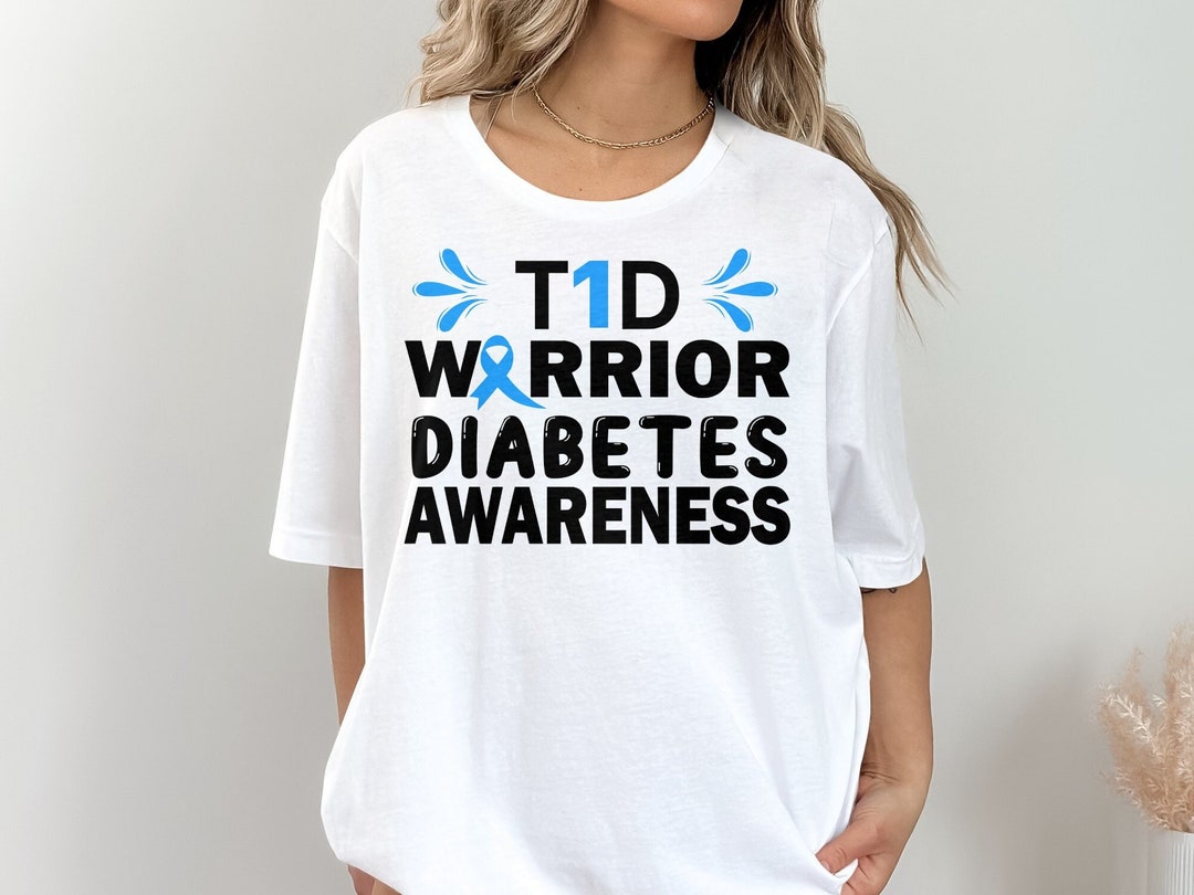 Diabetes Awareness Svg Png, T1d Warrior Svg, Blue Ribbon Svg, Type 1 ...
