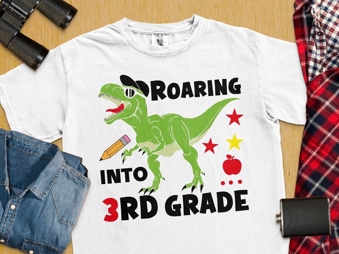 Roaring Into 3rd Grade SVG, PNG, Back to School Svg, 1st Day of School ...