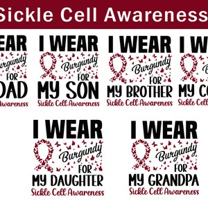 Sickle Cell Awareness Svg Png Bundle, Anemia Awareness Bundle Svg ...