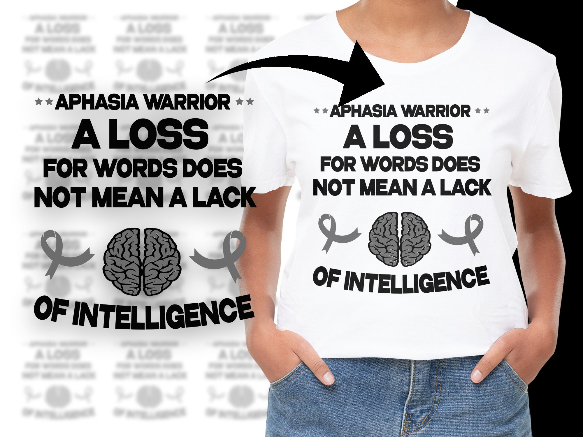 Aphasia Awareness Svg Png Aphasia Warrior a Loss for Words - Etsy