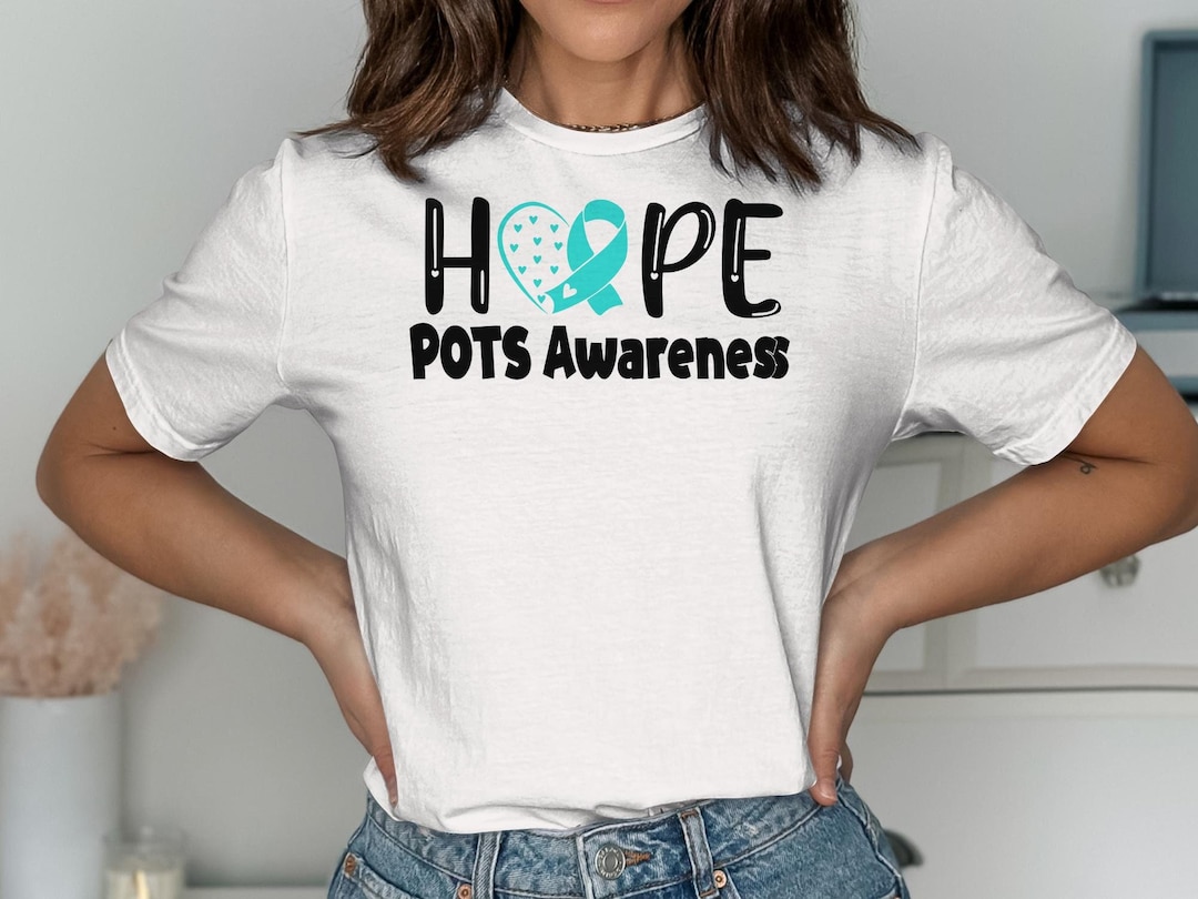 POTS Awareness Svg Png, Hope Svg, POTS Syndrome Svg, Turquoise Ribbon ...