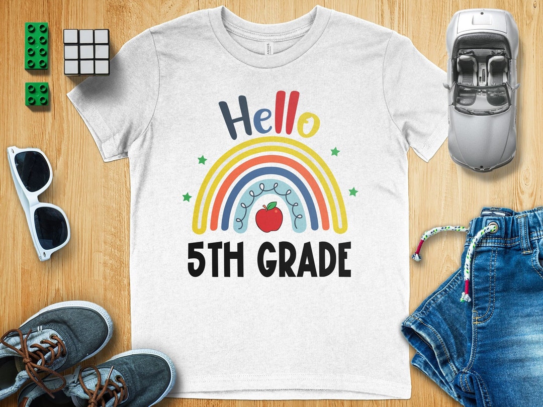 Hello 5th Grade SVG, PNG, Back to School Svg, 1st Day of School Svg ...