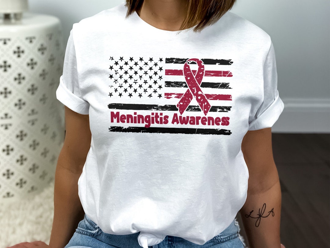 Meningitis Awareness Flag Png, Meningitis Awareness Svg Png, Burgundy ...