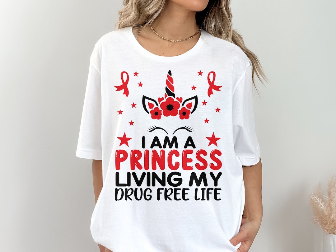 Red Ribbon Week Png, I Am a Princess Living My Drug Free Life Svg, Drug ...